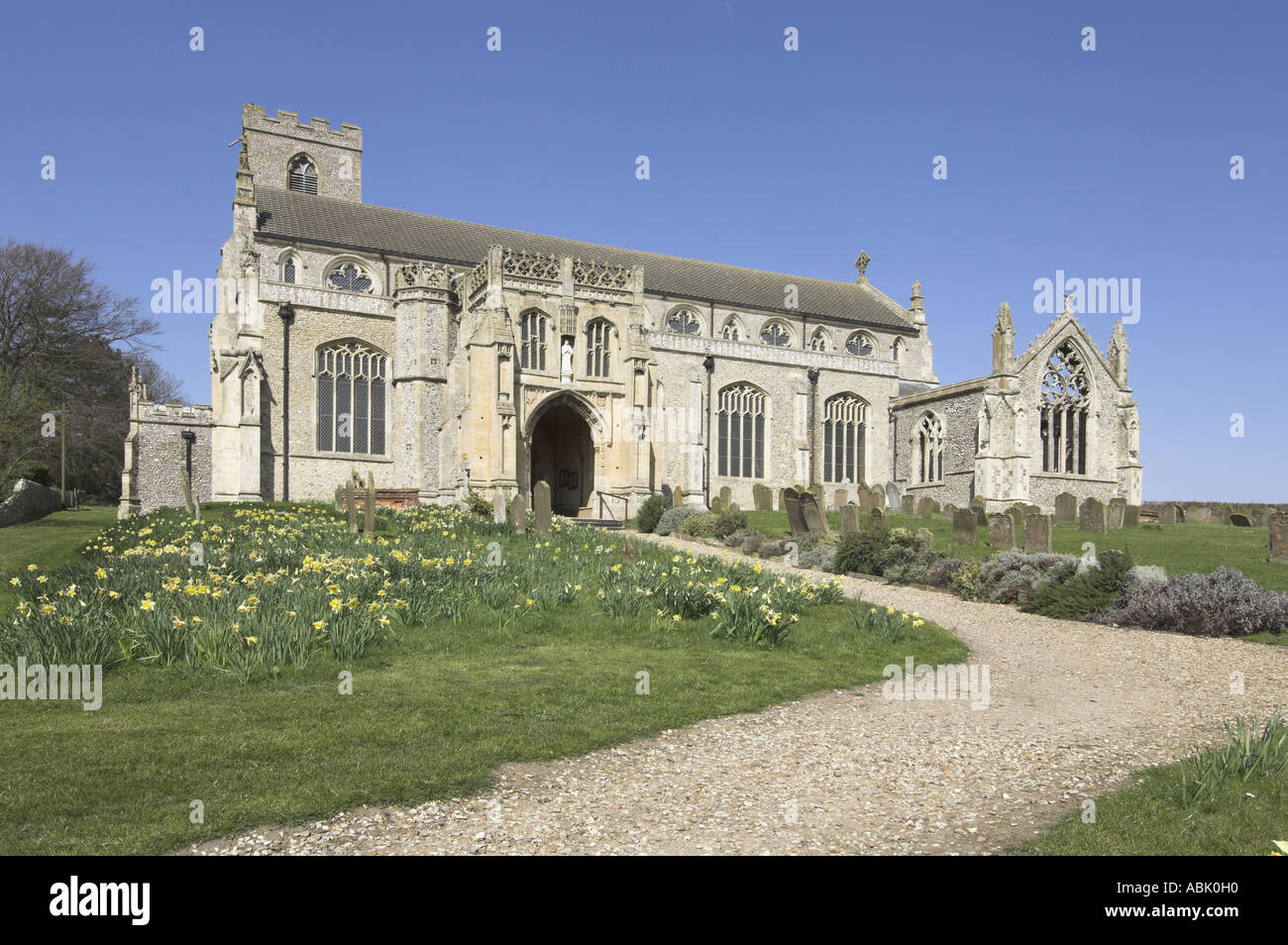 Cley Church St Margaret s Norfolk UK april Stock Photo - Alamy