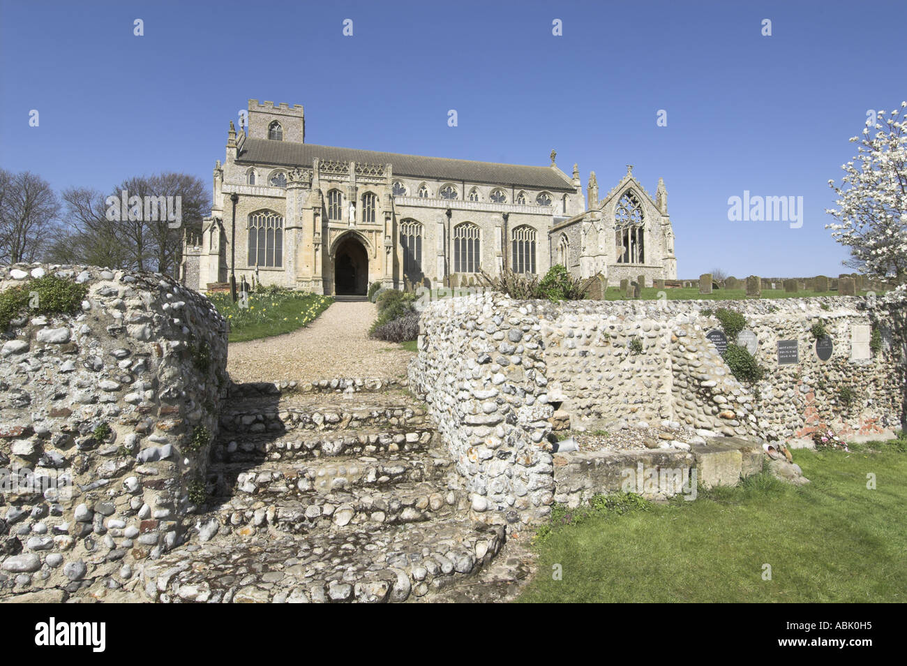 Cley Church St Margaret s Norfolk UK april Stock Photo - Alamy
