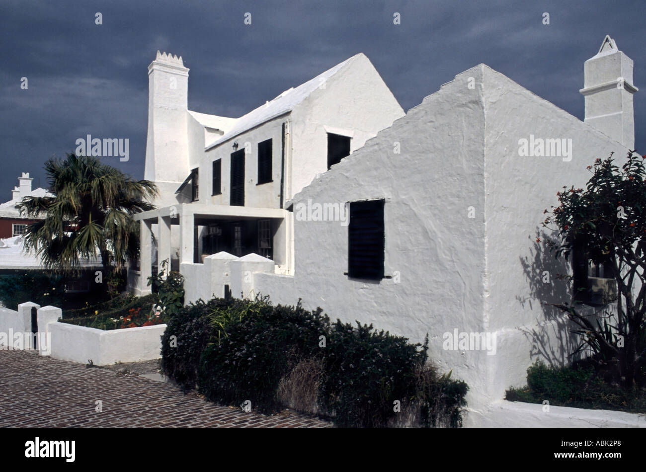 traditional Bermuda house in St .George Stock Photo - Alamy