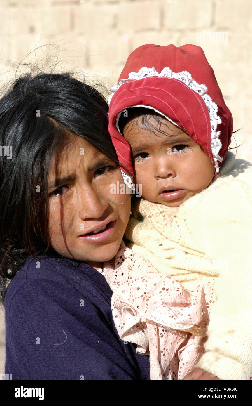 Aymara children in Turco village Altiplano, Bolivia Stock Photo - Alamy