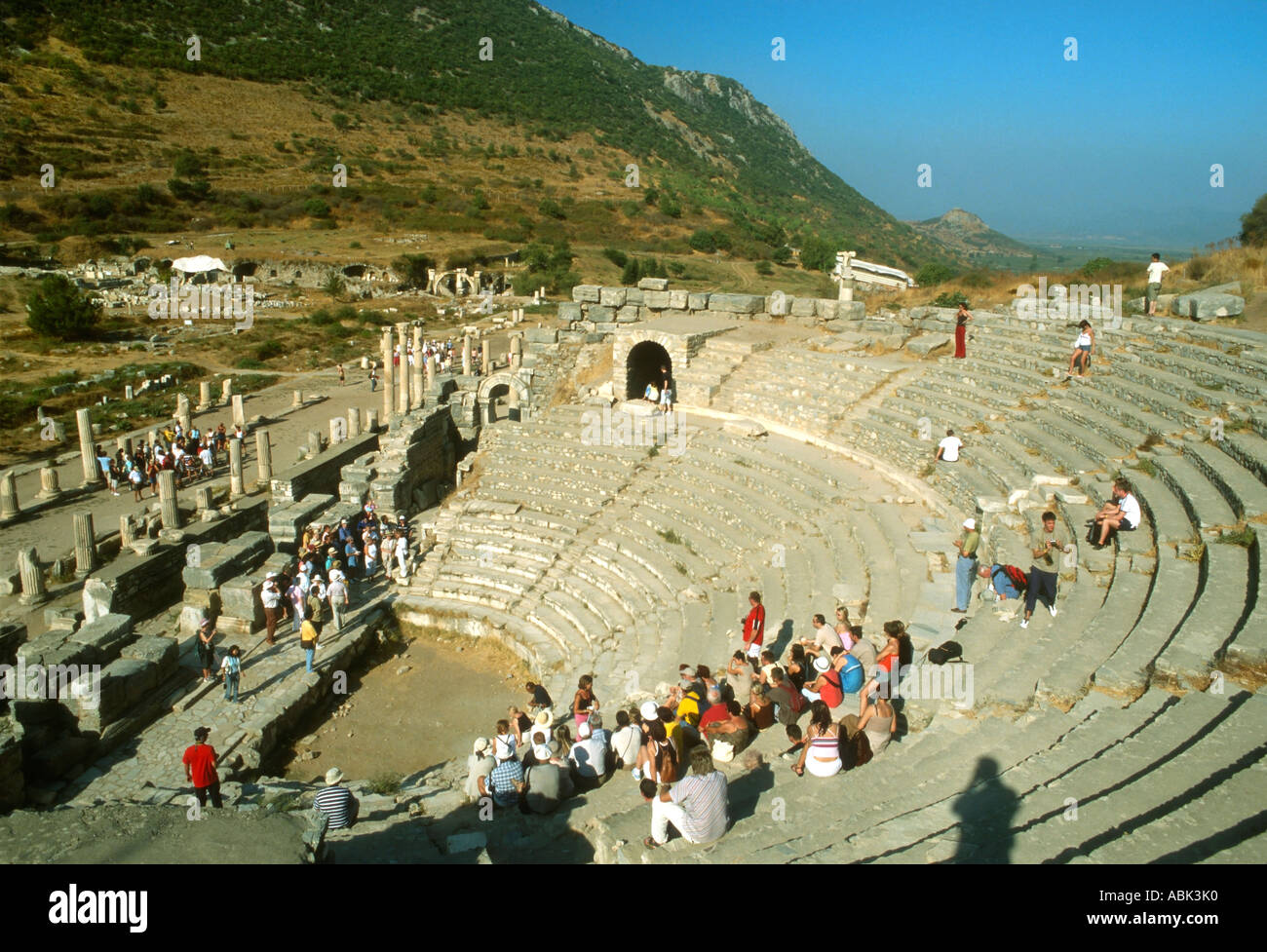 Ephesus ancient Greek ruins Turkey Stock Photo - Alamy