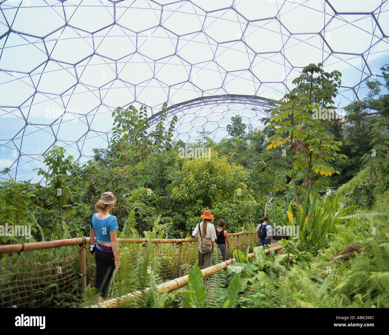 Biomes at eden project interior hi-res stock photography and images - Alamy