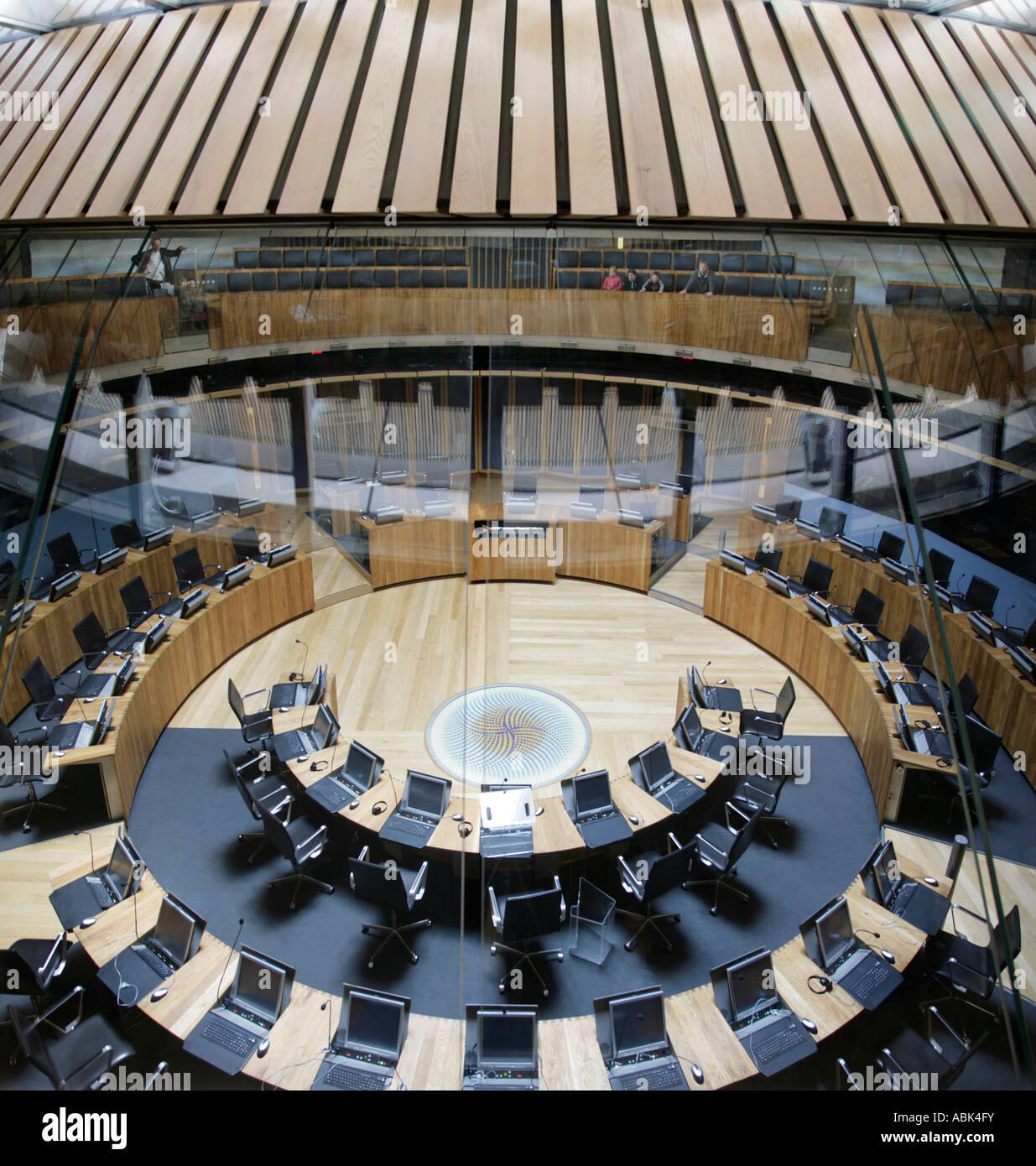 Debating Chamber National Assembly for Wales Building Stock Photo - Alamy