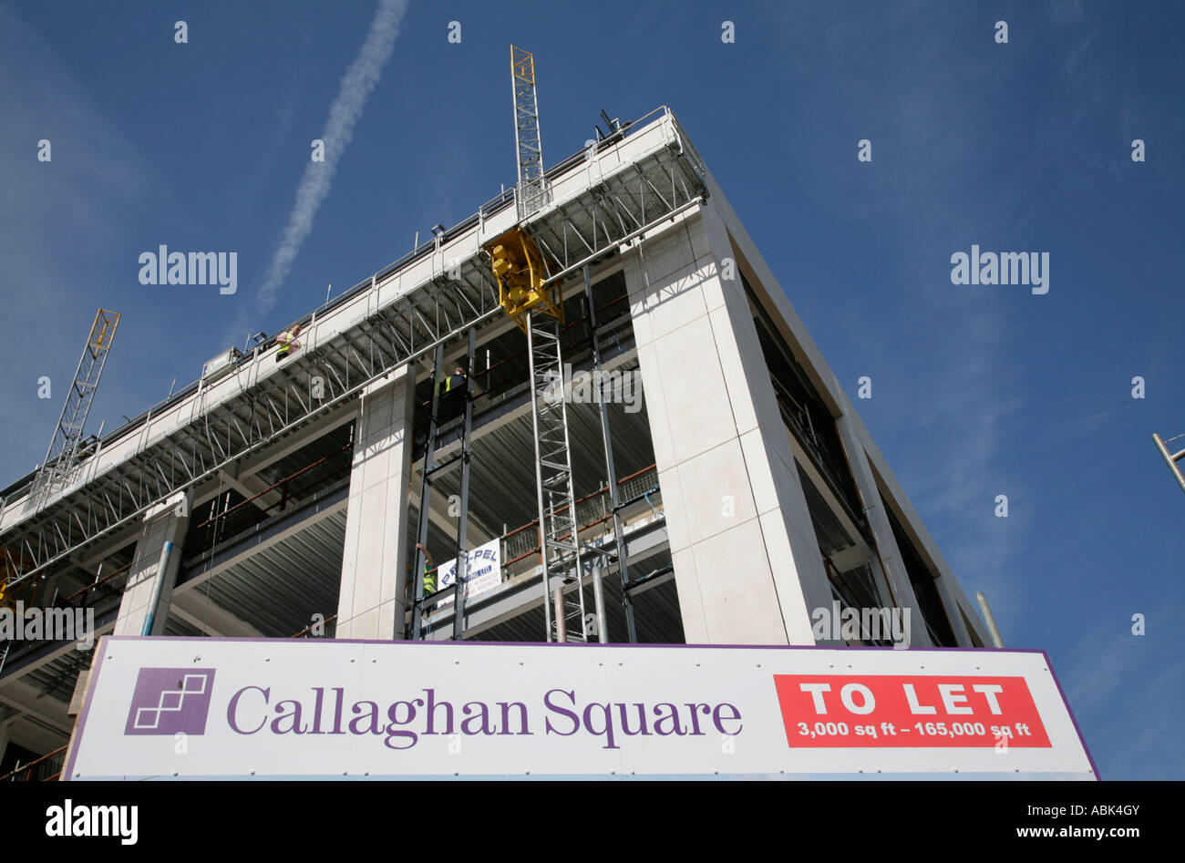 Construction Callaghan Square Cardiff City Centre Stock Photo - Alamy
