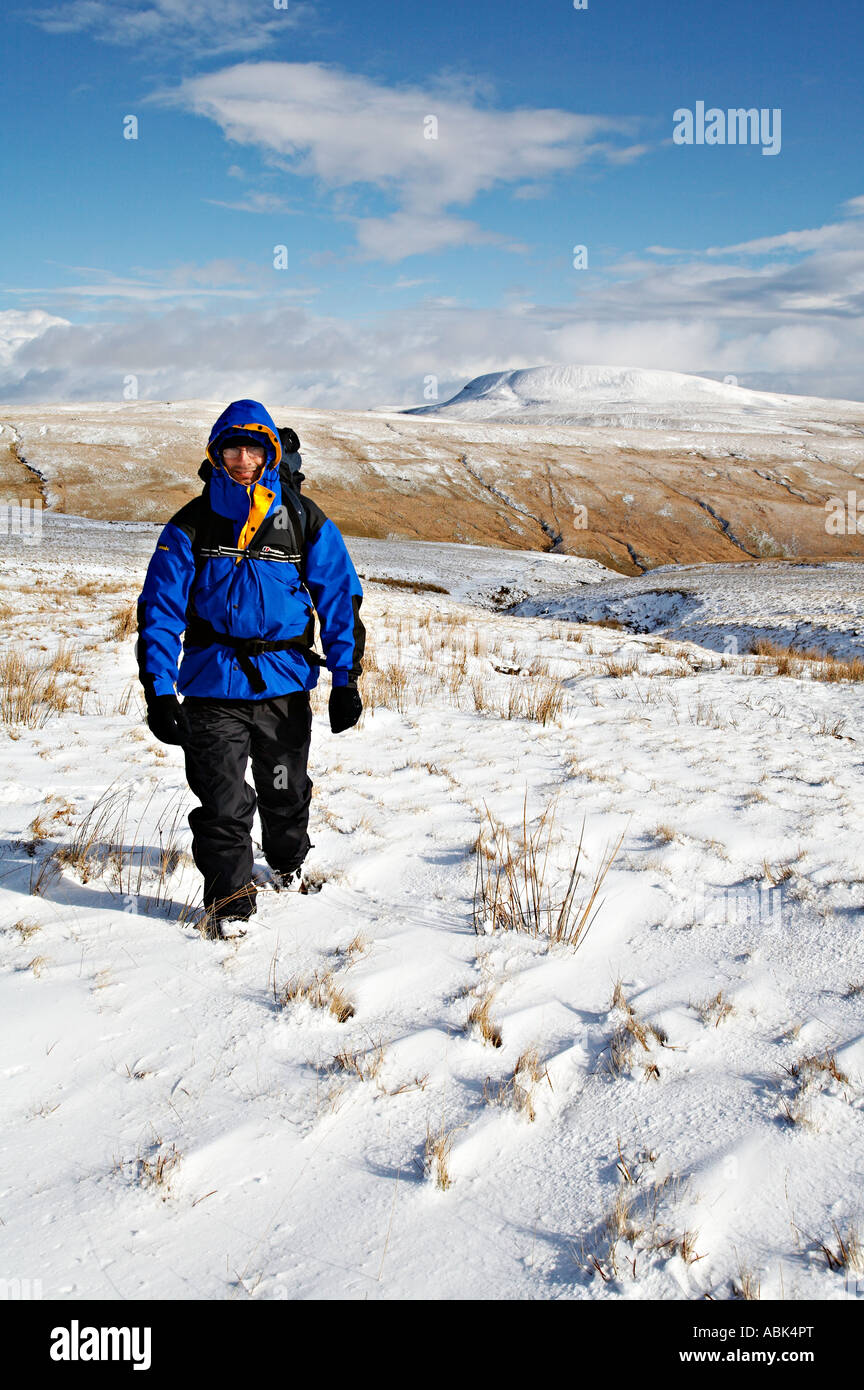 Walking to Llyn y Fan Fawr Breacon Beacons Stock Photo - Alamy