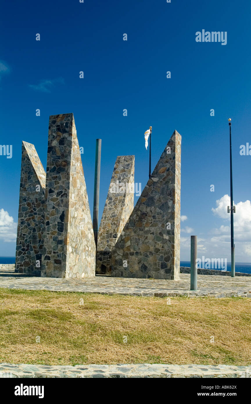 Point Udall Millennium Monument, St Croix, US Virgin Islands Stock ...