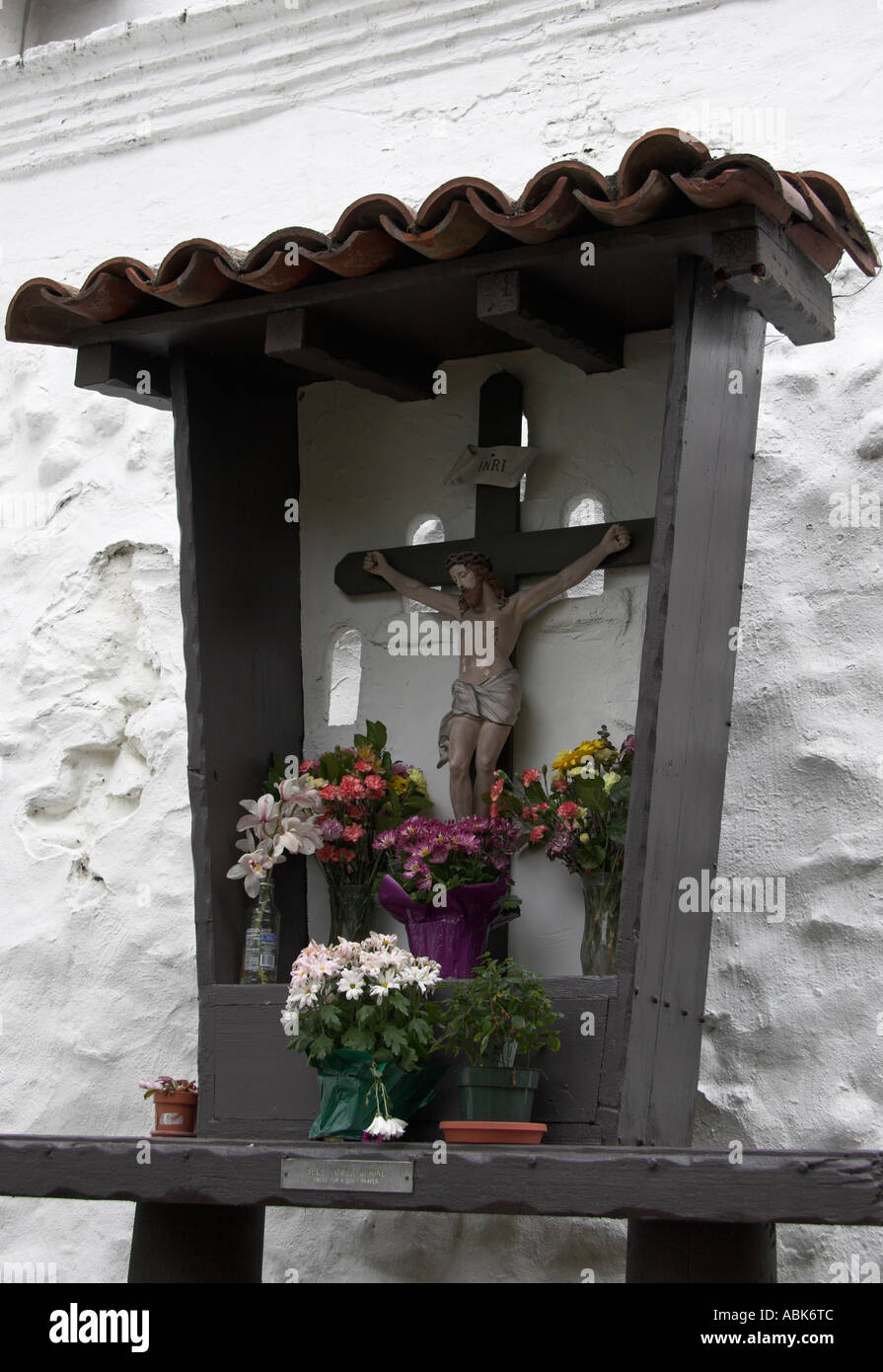 Wooden crucifix, Mission San Diego de Alcala, San Diego, California ...