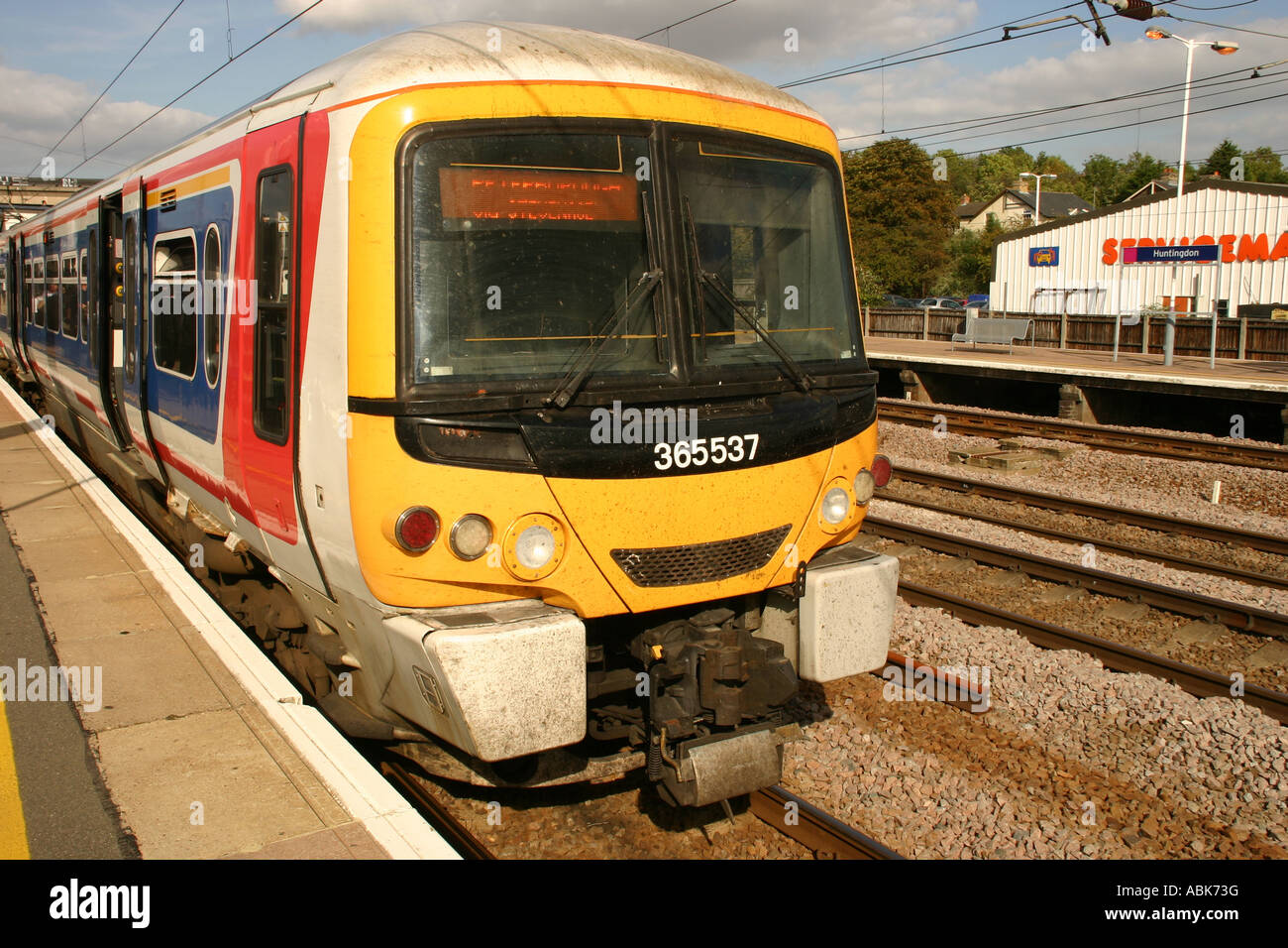First Capital Connect Commuter Train at Huntingdon Station Stock Photo ...