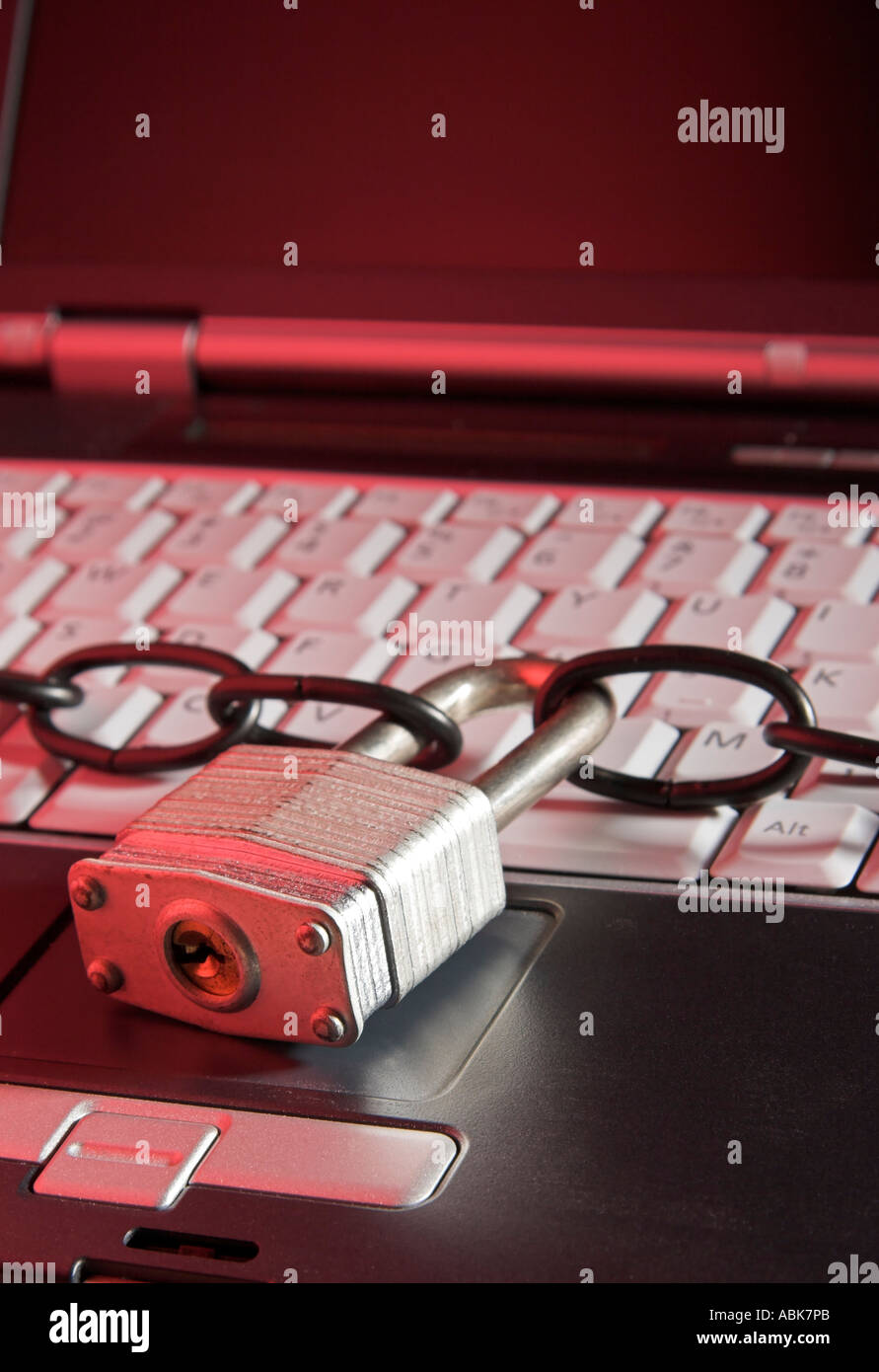 Computer security concept, all logos removed Stock Photo - Alamy