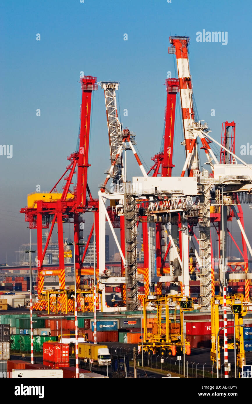 Shipping Industry / Shipping Gantry Cranes stand ready at a Port ...