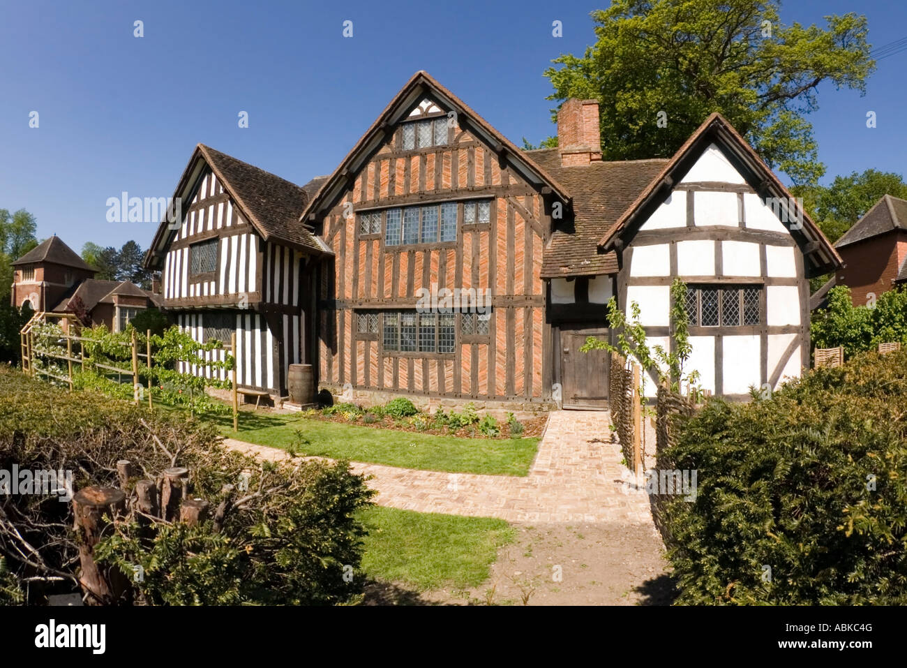 half timbered buildings selly hall bourneville birmingham midlands ...