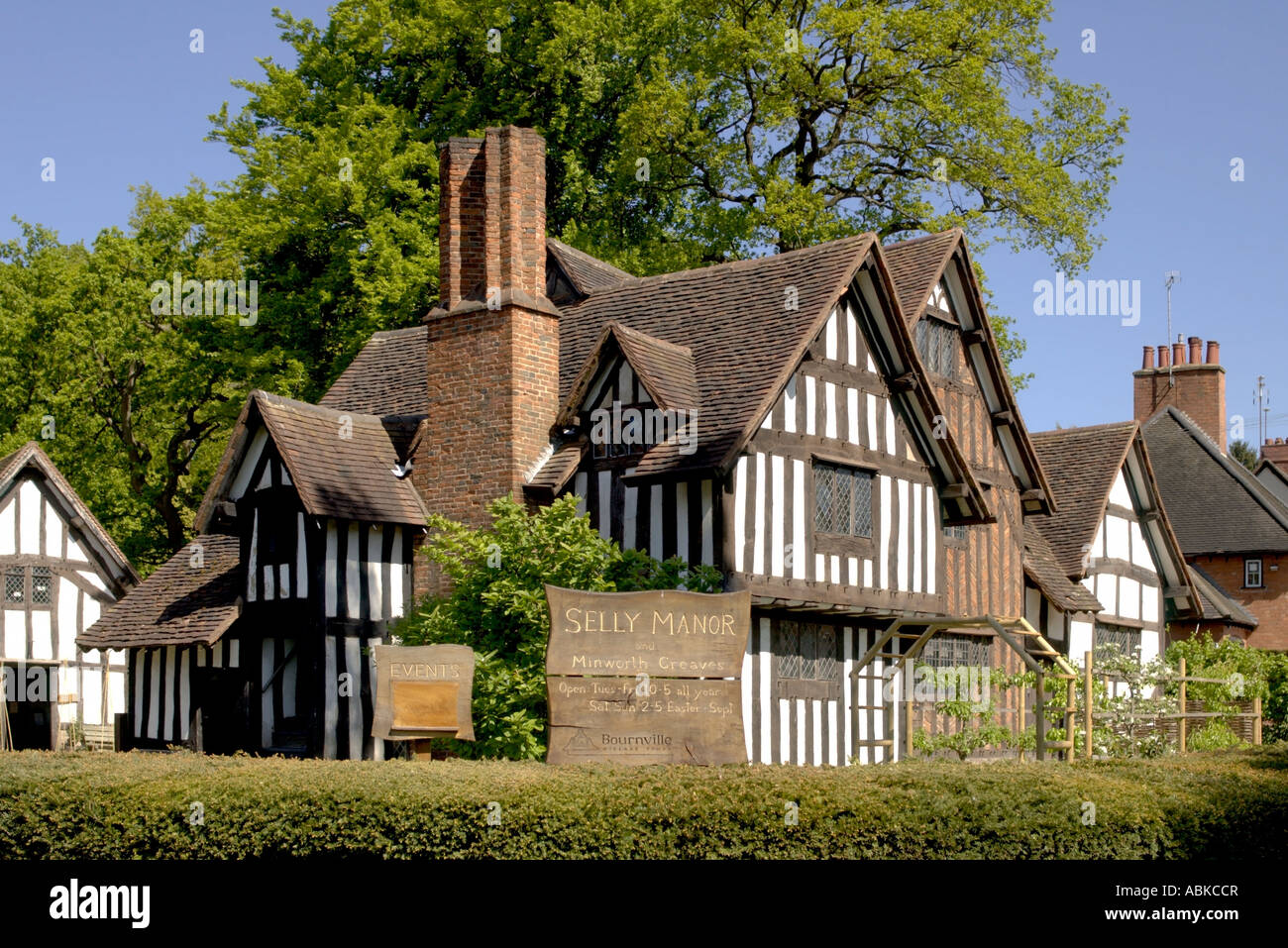 half timbered buildings selly hall bourneville birmingham midlands ...