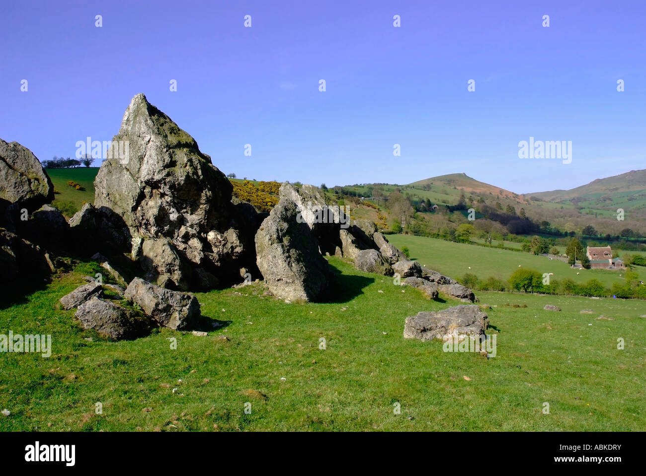 Tor rock outcrop cardington shropshire england uk Stock Photo - Alamy