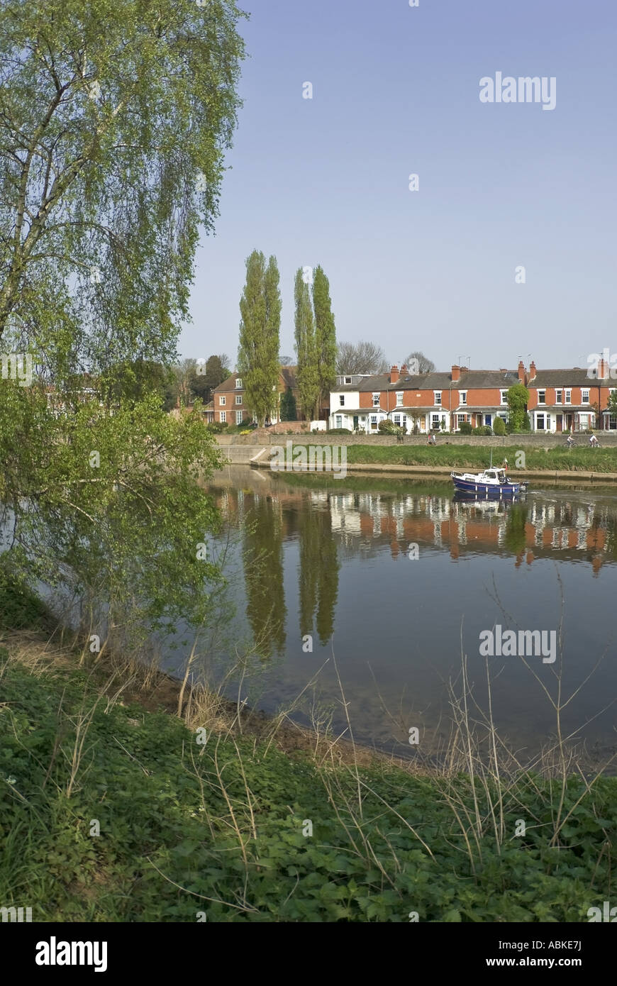 Worcester city the river severn worcestershire Stock Photo - Alamy