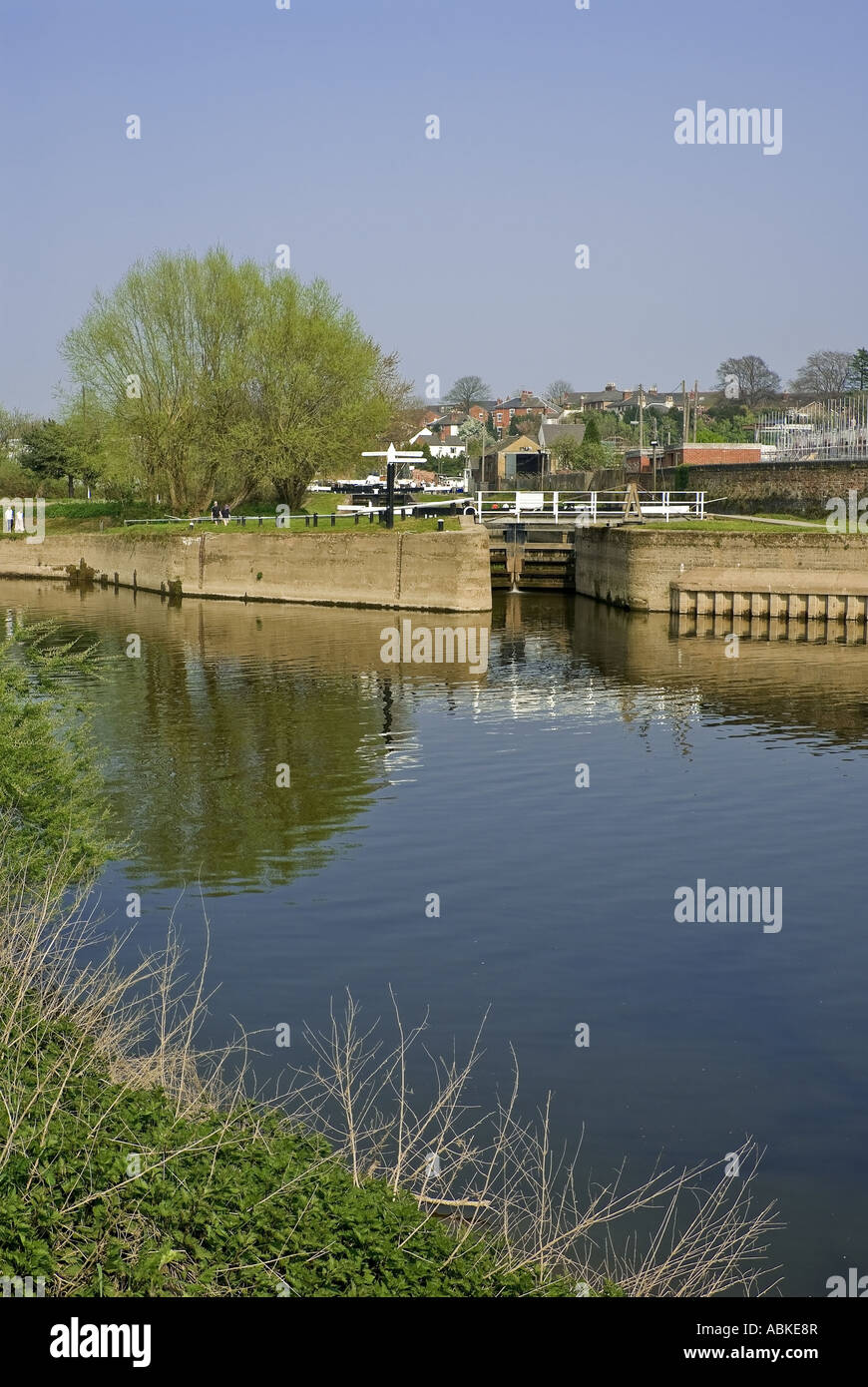 Worcester city the river severn worcestershire Stock Photo - Alamy