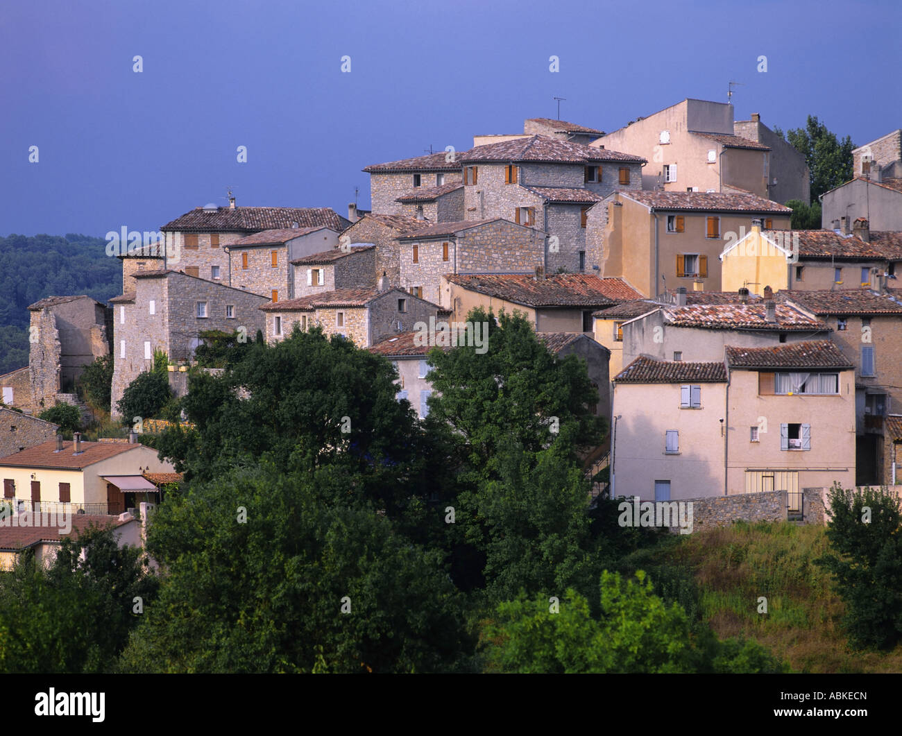 provence village cuers var france Stock Photo - Alamy