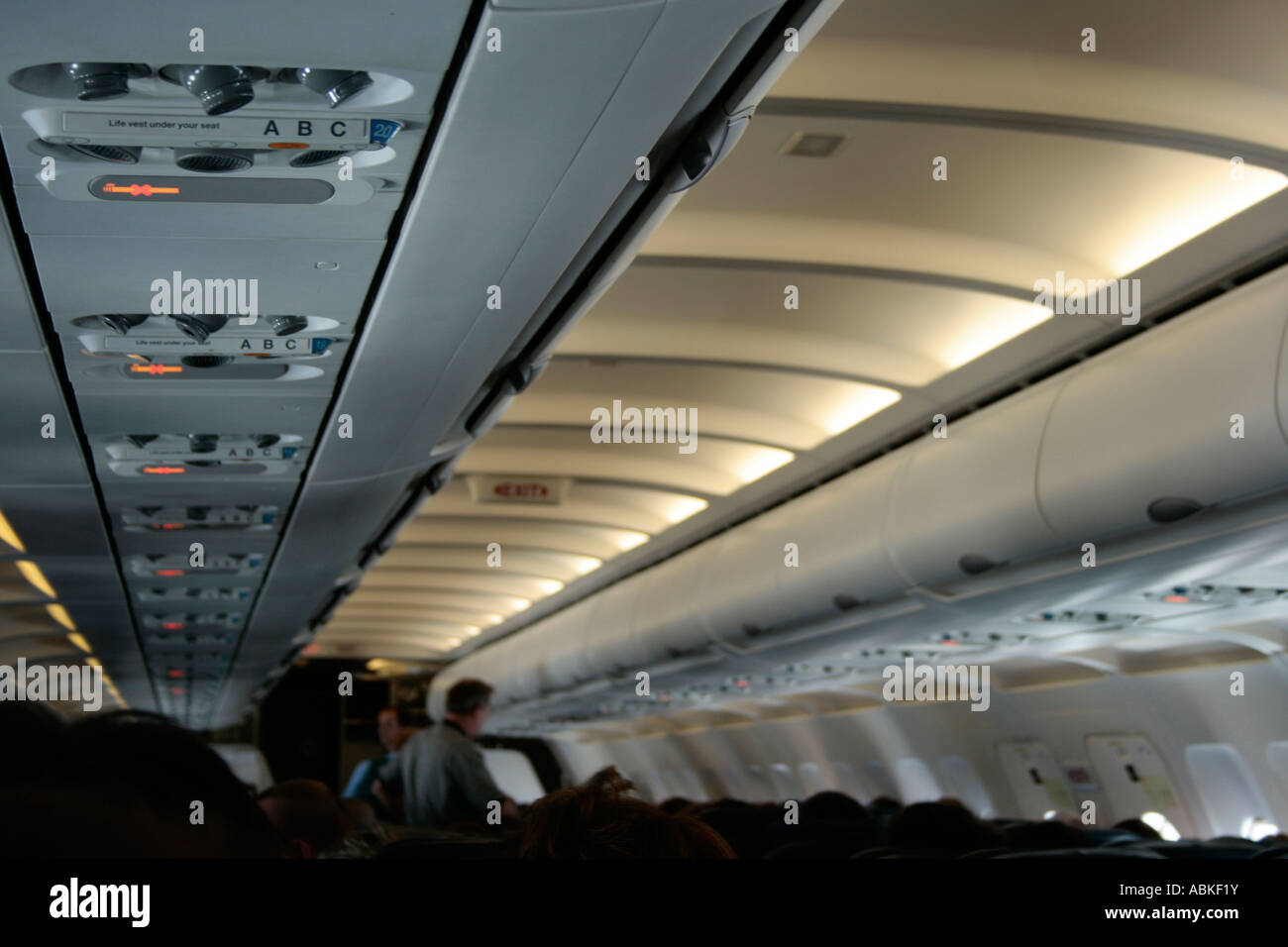 Airplane inside hi-res stock photography and images - Alamy