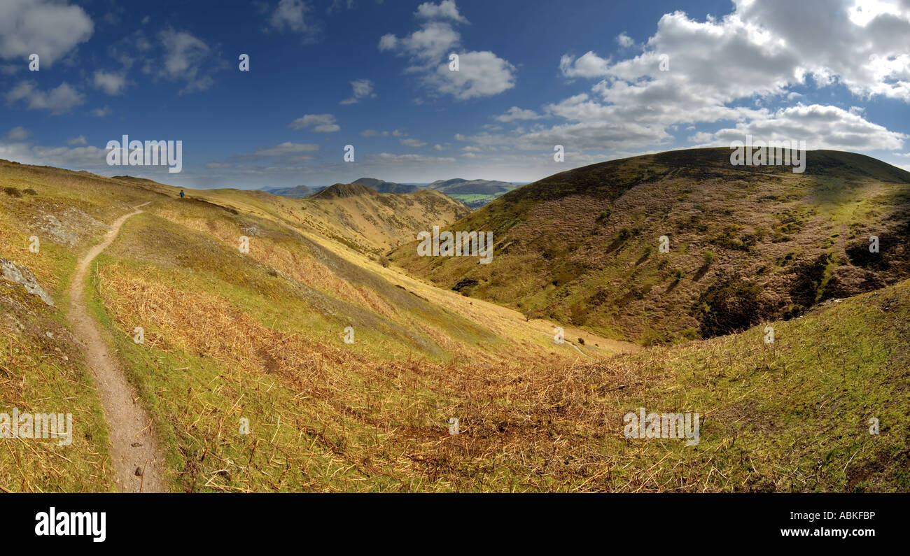 shropshire valley and hills the midlands england uk the long mynd Stock ...