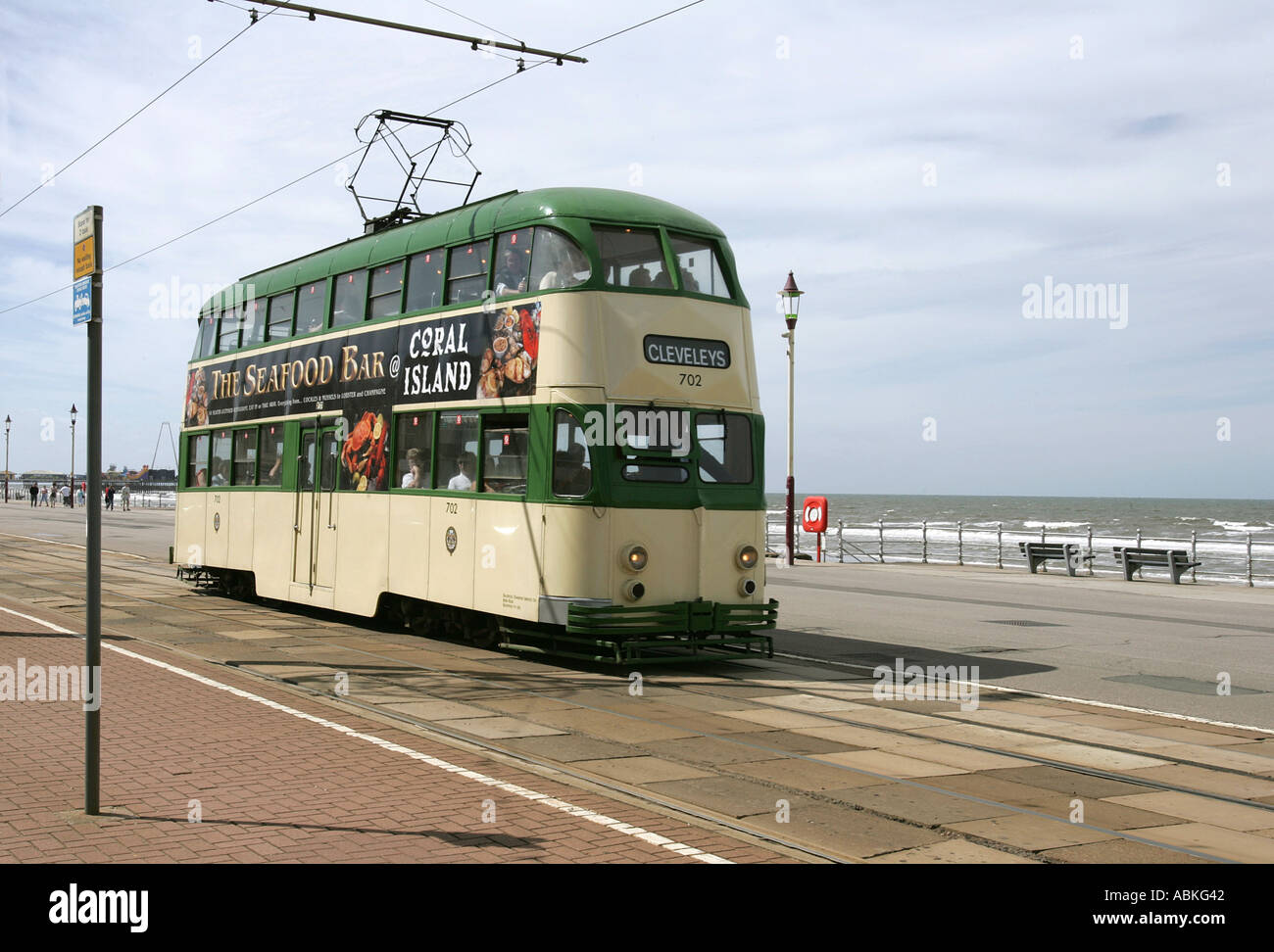 Tram Blackpoll old historical working promenade vintage transport ...