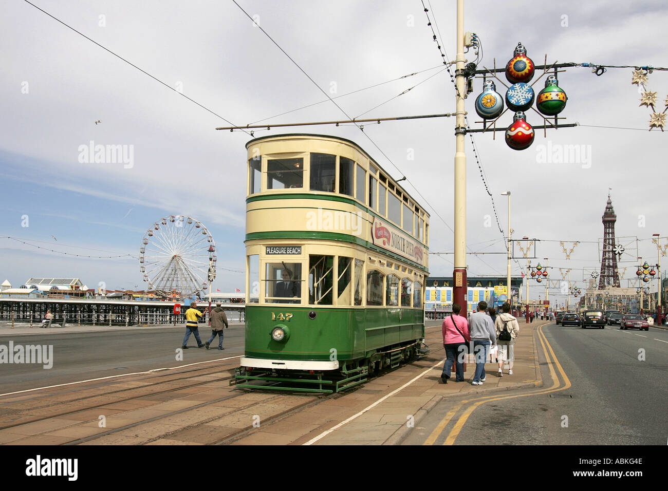 Tram Blackpoll old historical working promenade vintage transport ...