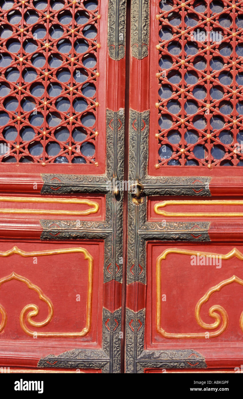 red doors, Tiananmen Square Stock Photo - Alamy