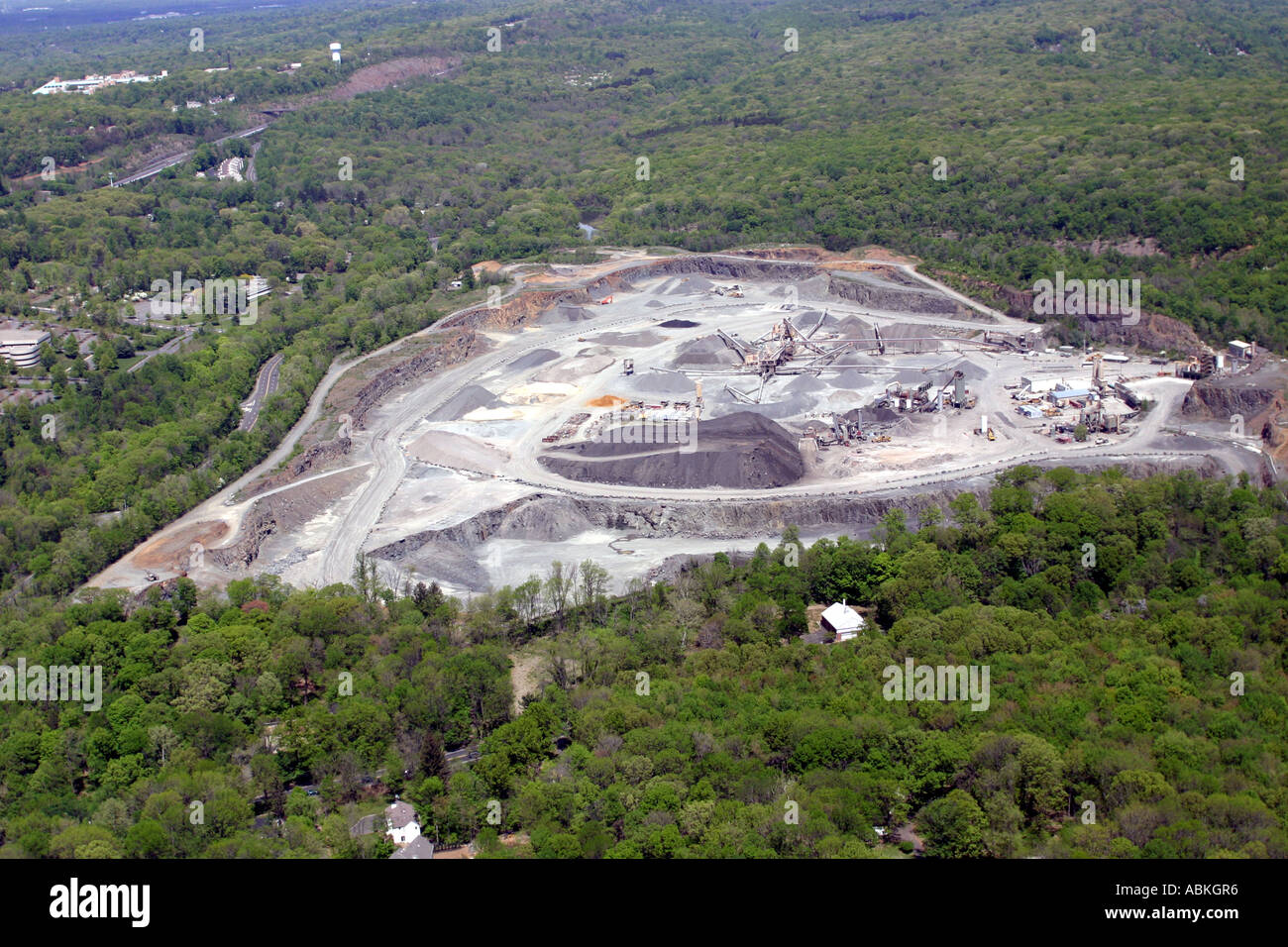 Aerial photo of gravel mine hi-res stock photography and images - Alamy