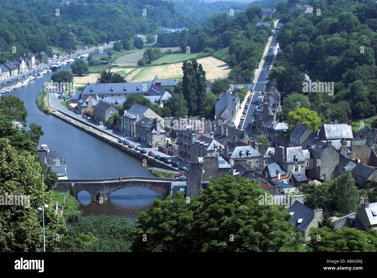 Valley of the River Rance Dinan Brittany France Stock Photo - Alamy