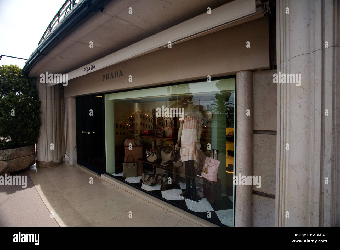 Prada shop on Avenue de Monte Carlo in Monaco Stock Photo - Alamy