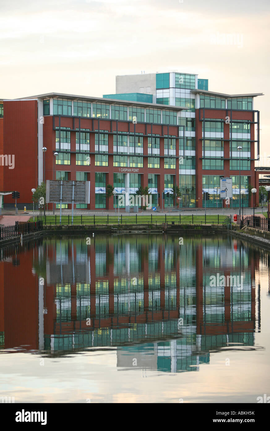 1 caspian point building cardiff bay wales uk Stock Photo - Alamy