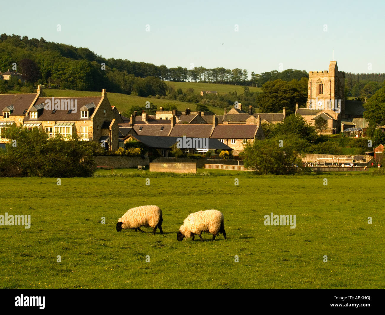 Northumberland rothbury village hi-res stock photography and images - Alamy
