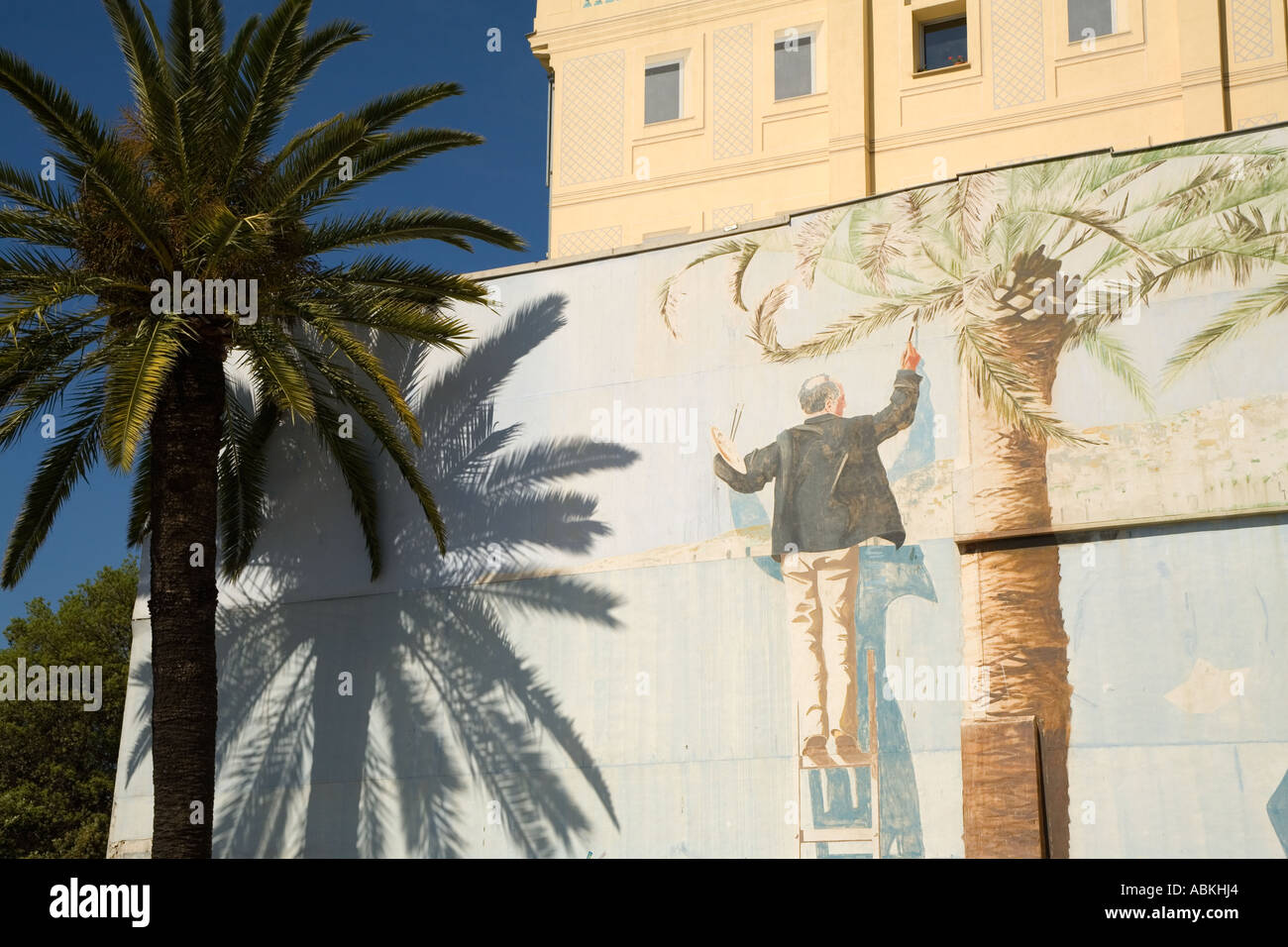Street mural in Nice France Stock Photo - Alamy
