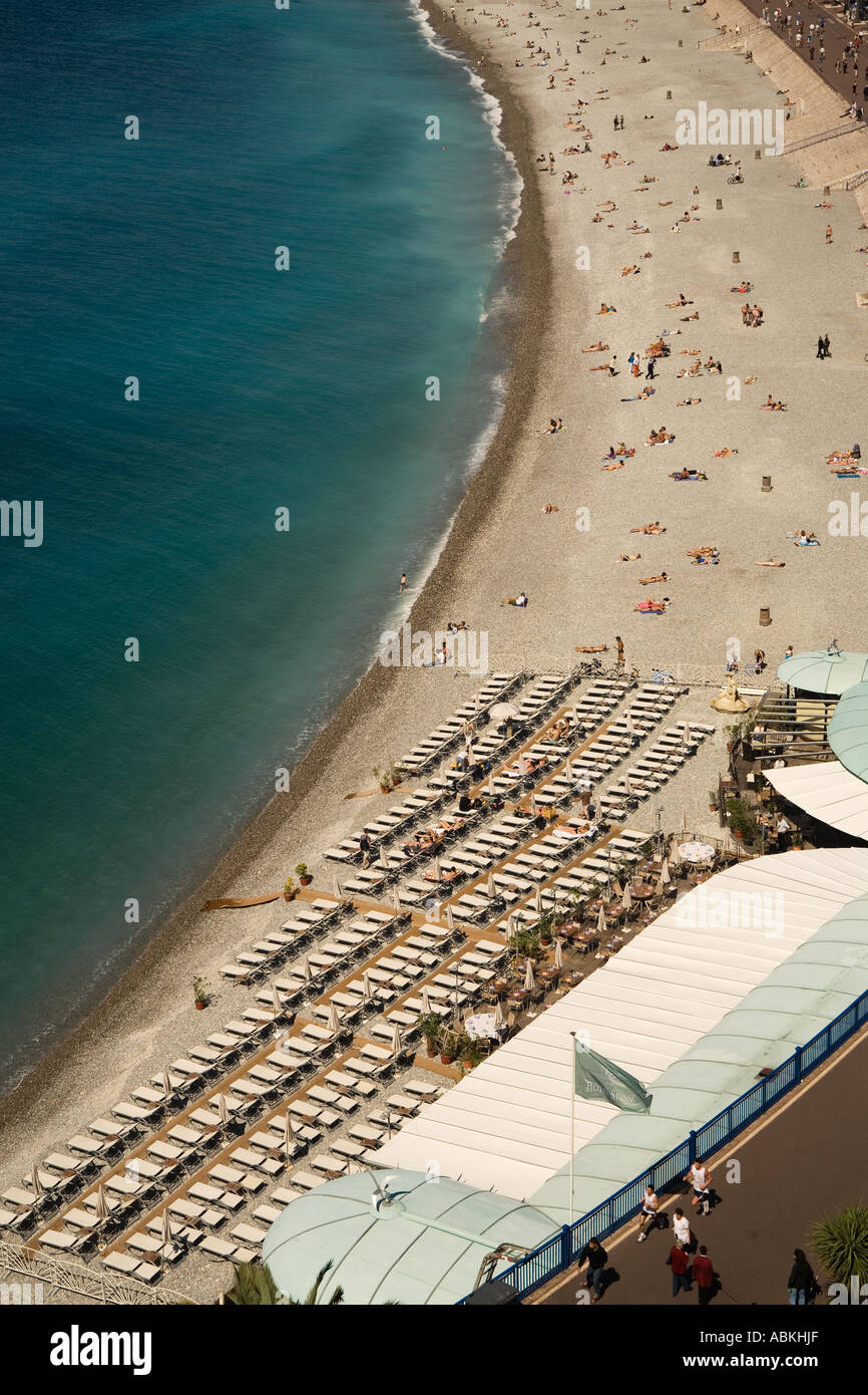 Beach at Nice Cote d Azur on the French Riviera France Stock Photo - Alamy