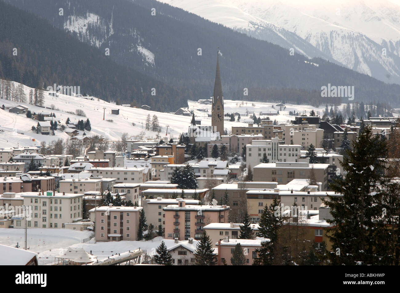 Davos skyline hi-res stock photography and images - Alamy