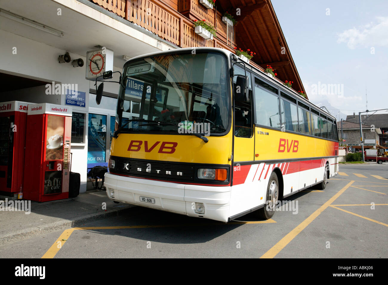 Typical public bus, Switzerland, Europe Stock Photo - Alamy