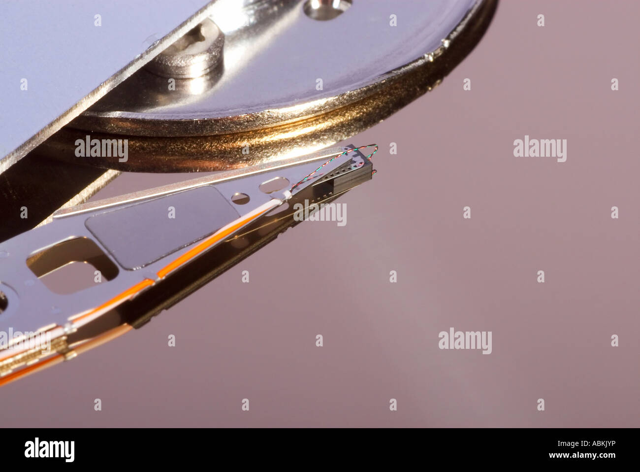 Computer Hard Drive Shining in High Intensity Lighting Stock Photo - Alamy