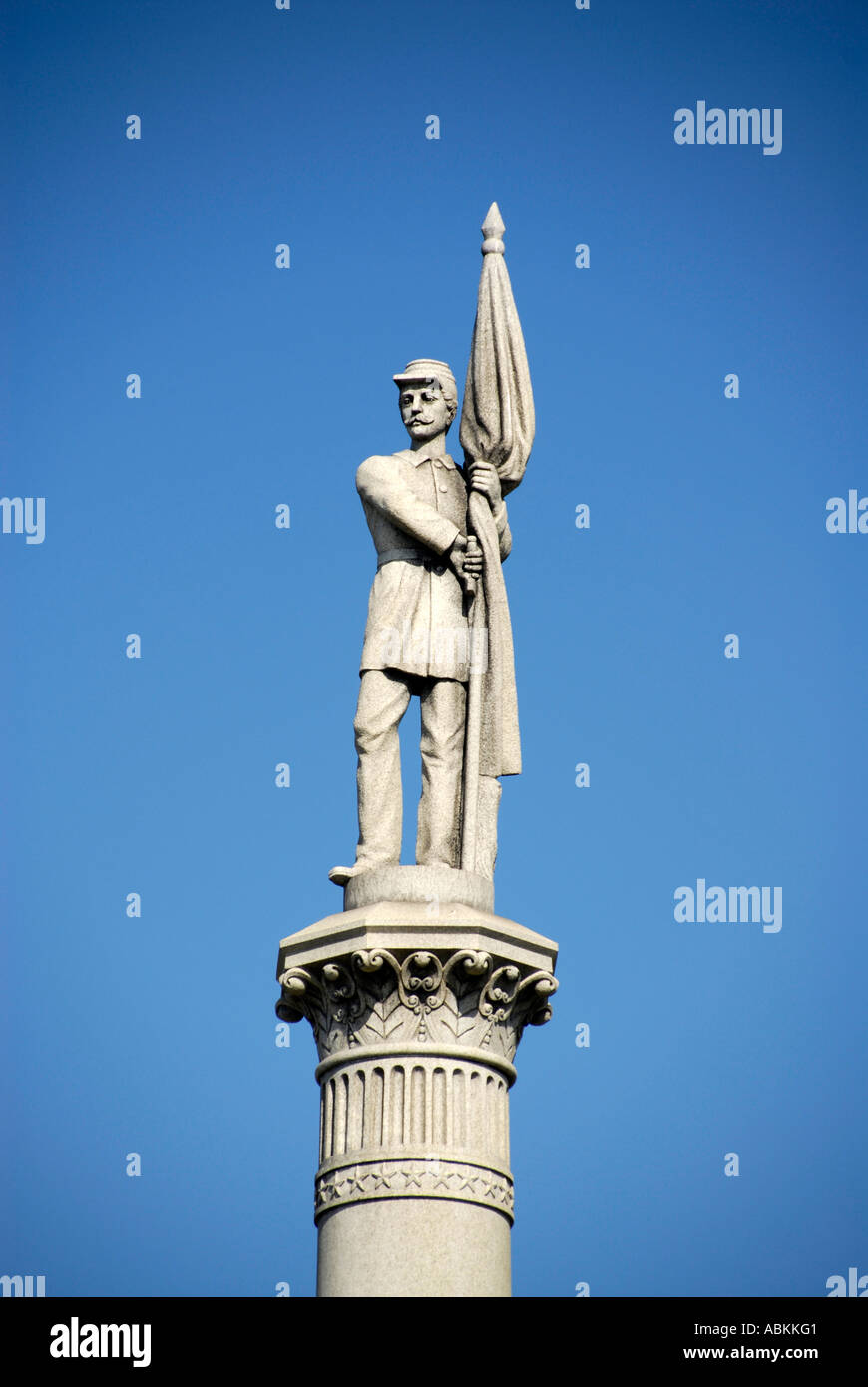 Civil War Monument for soldiers who fought in the War of the Rebellion ...