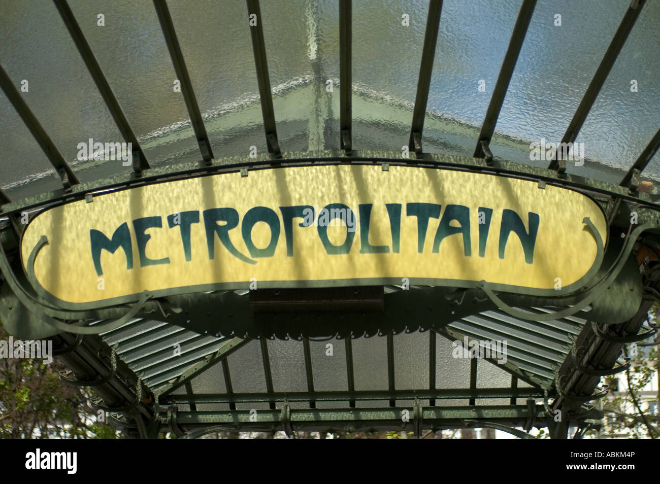 Metropolitain sign from Paris Metro Stock Photo - Alamy