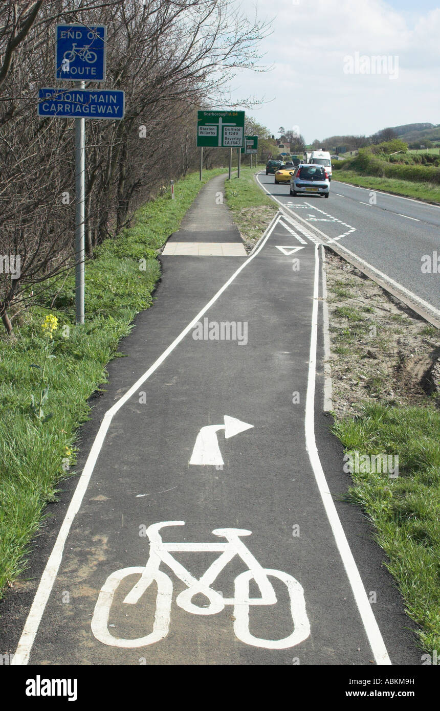 Cycleway from Ganton to Staxton on the A64 Near Scarborough North ...