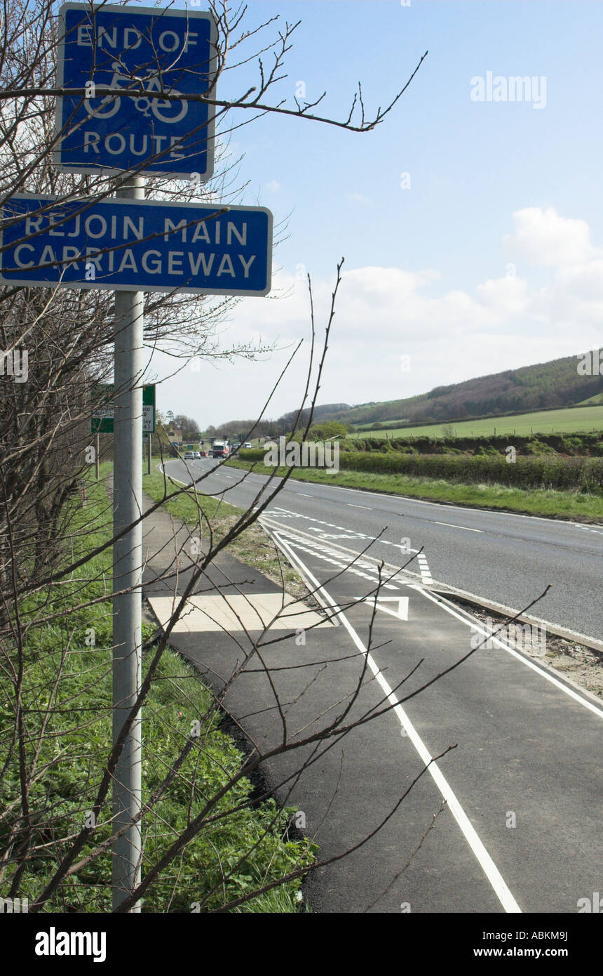 Cycleway from Ganton to Staxton on the A64 Near Scarborough North ...