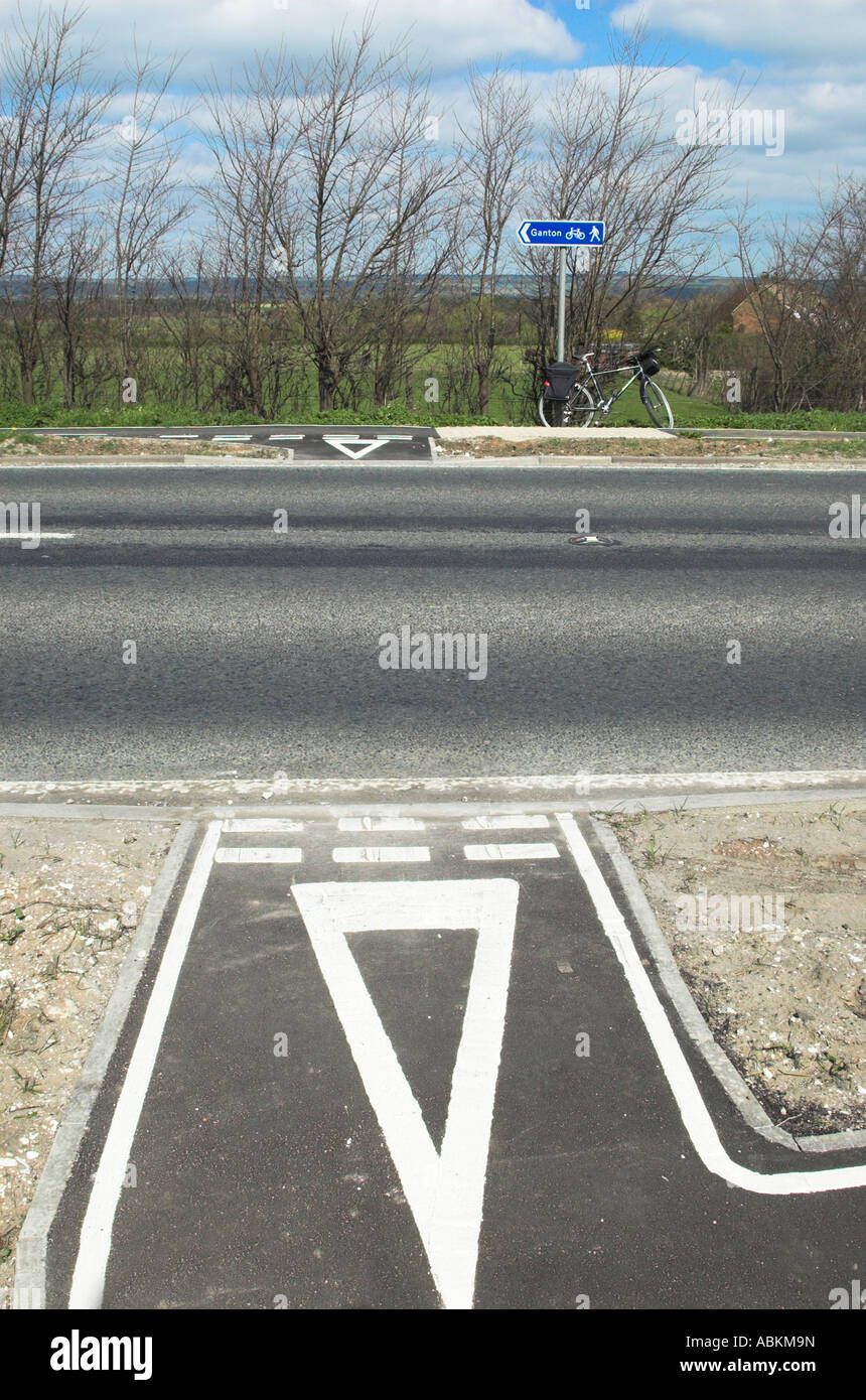 Cycleway from Ganton to Staxton on the A64 Near Scarborough North ...