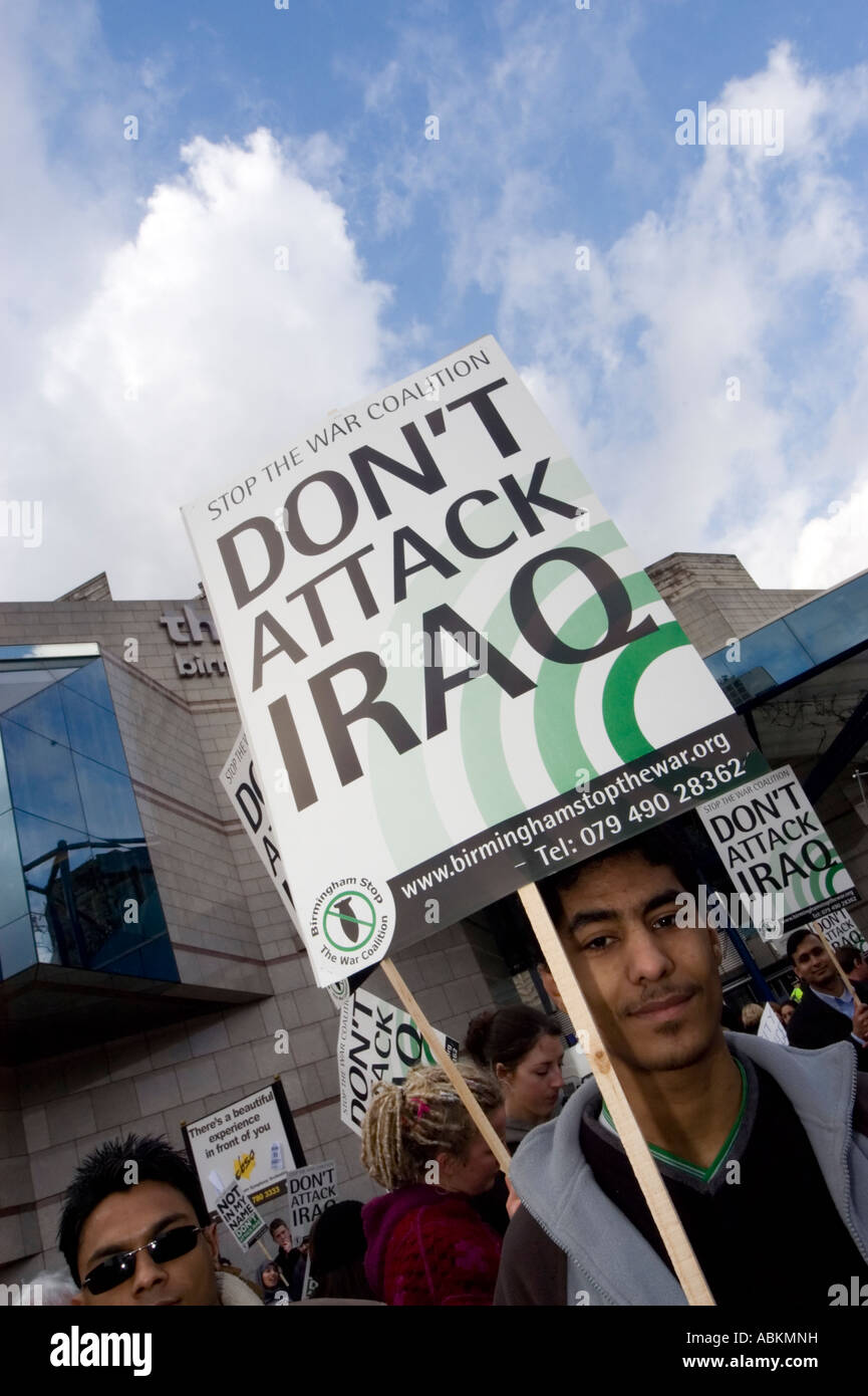 Iraq war protest poster in hi-res stock photography and images - Alamy