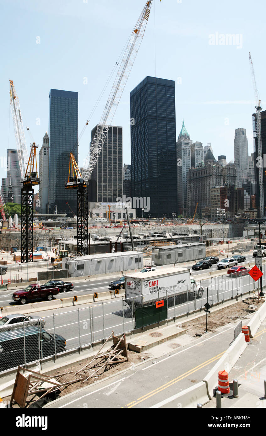 Portrait format image of Ground Zero New York in May 2007 Stock Photo ...
