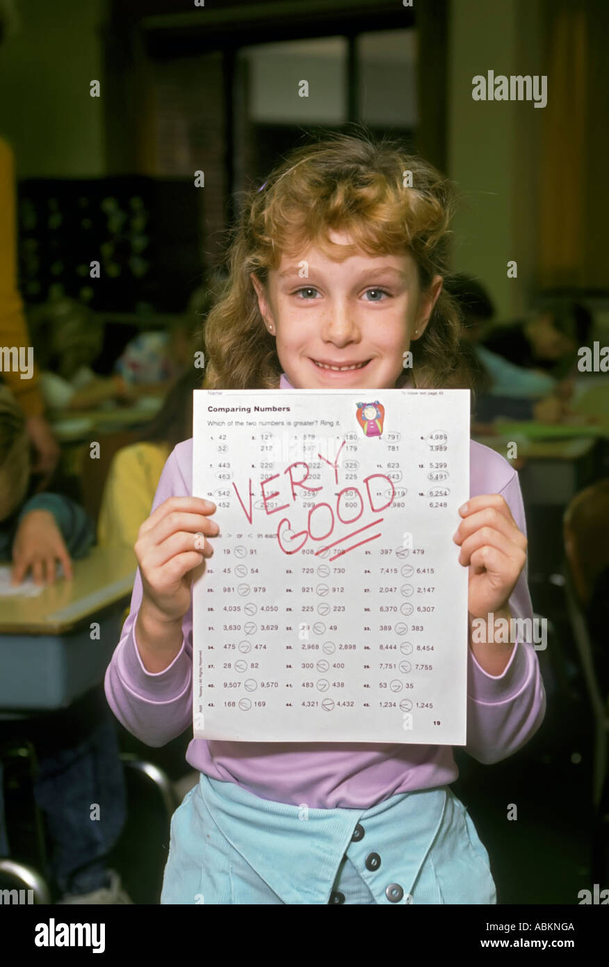 3rd grade child perform very good on an assignment and is rewarded ...