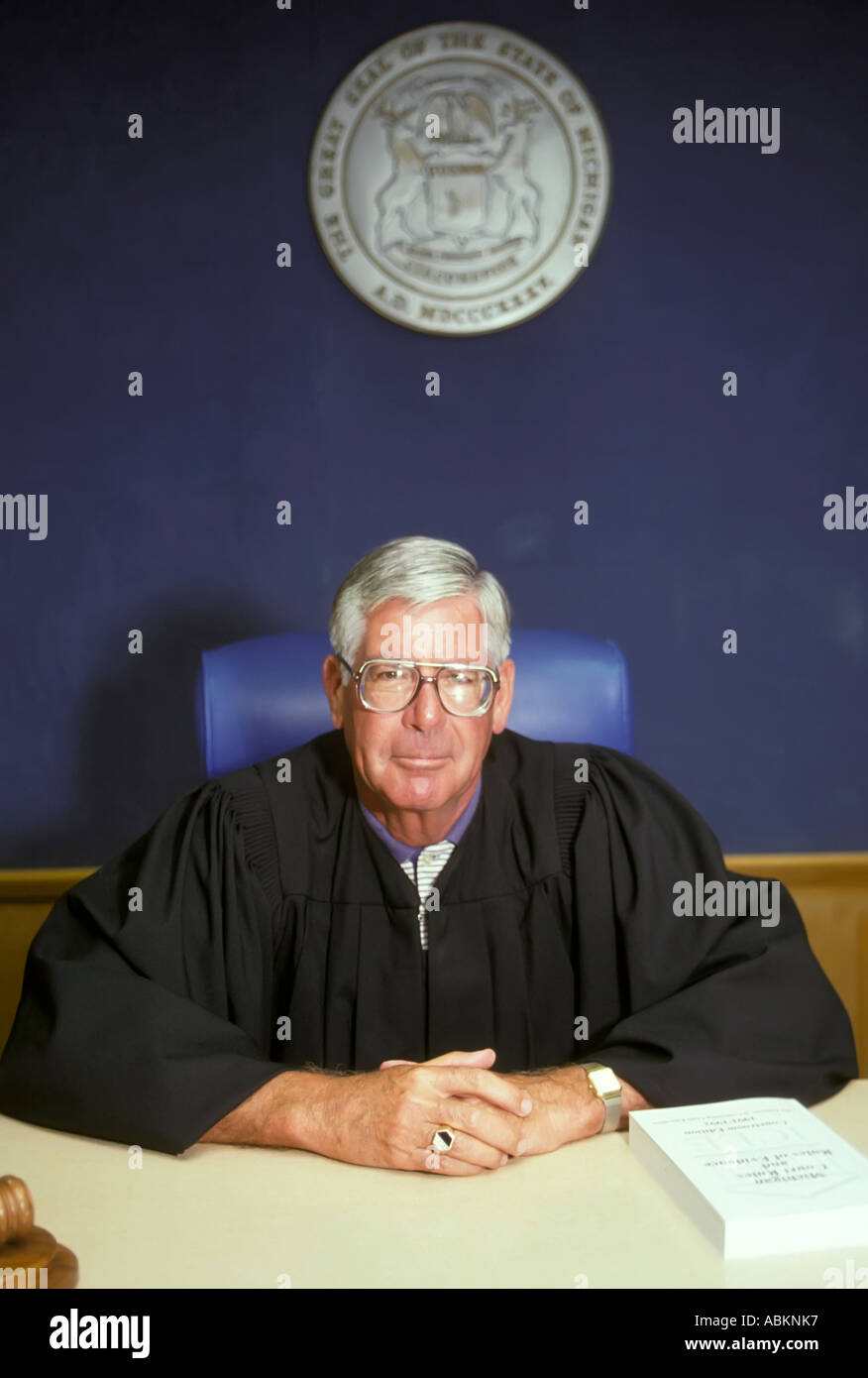 Portrait of a Judge in a Court justice situation Stock Photo - Alamy