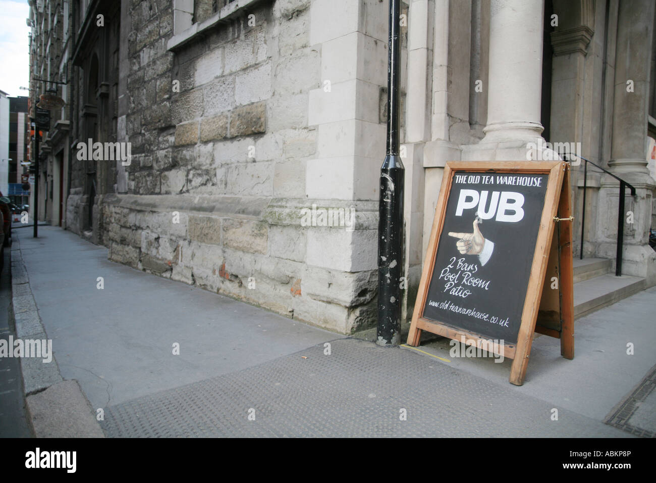 sign pointing to Pub in London UK Stock Photo - Alamy