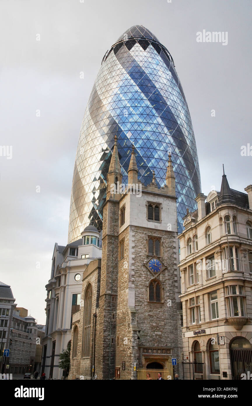Gherkin modern skyscraper in hi-res stock photography and images - Alamy