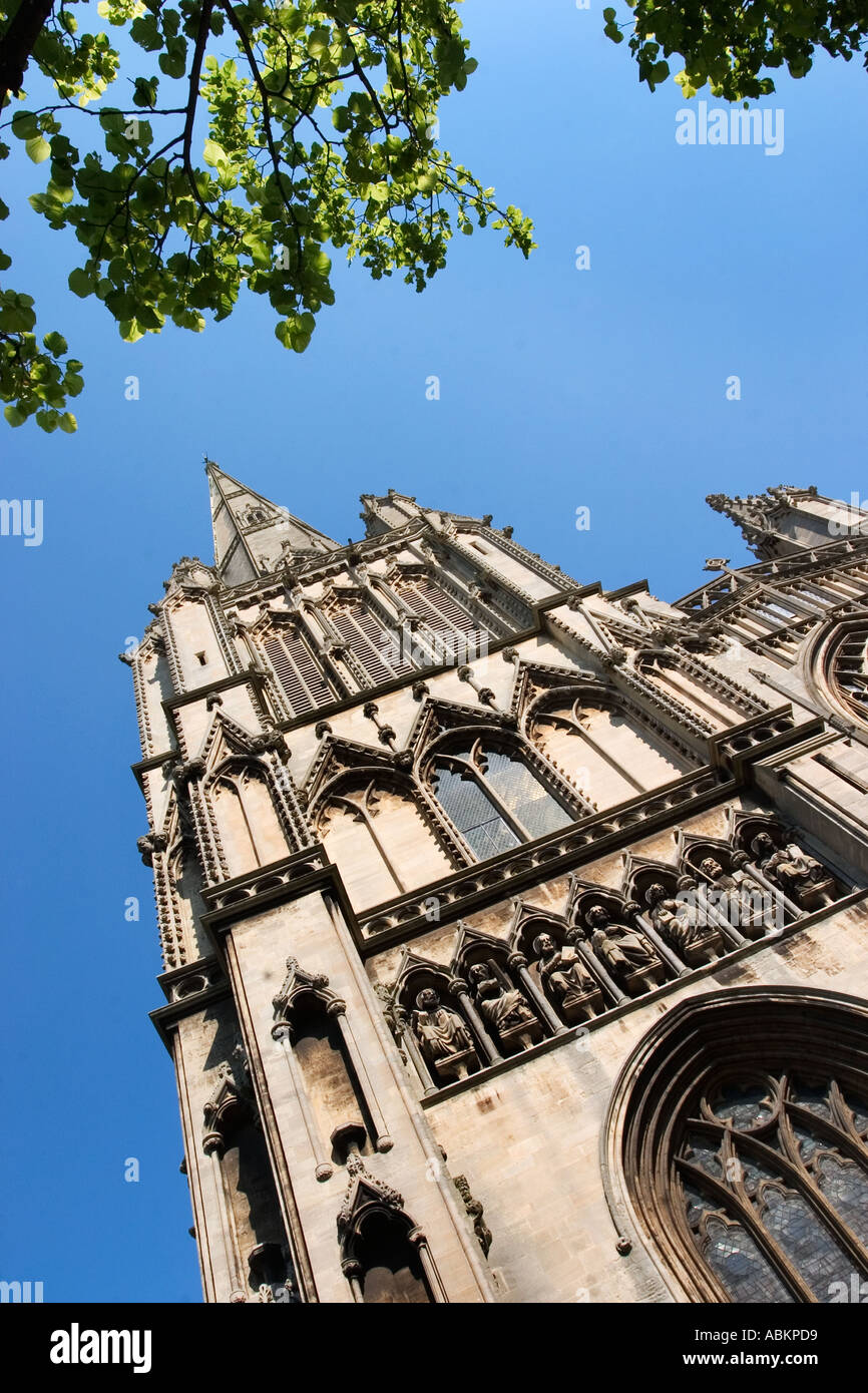 The West Front of St Mary Redcliffe in Bristol England Stock Photo - Alamy