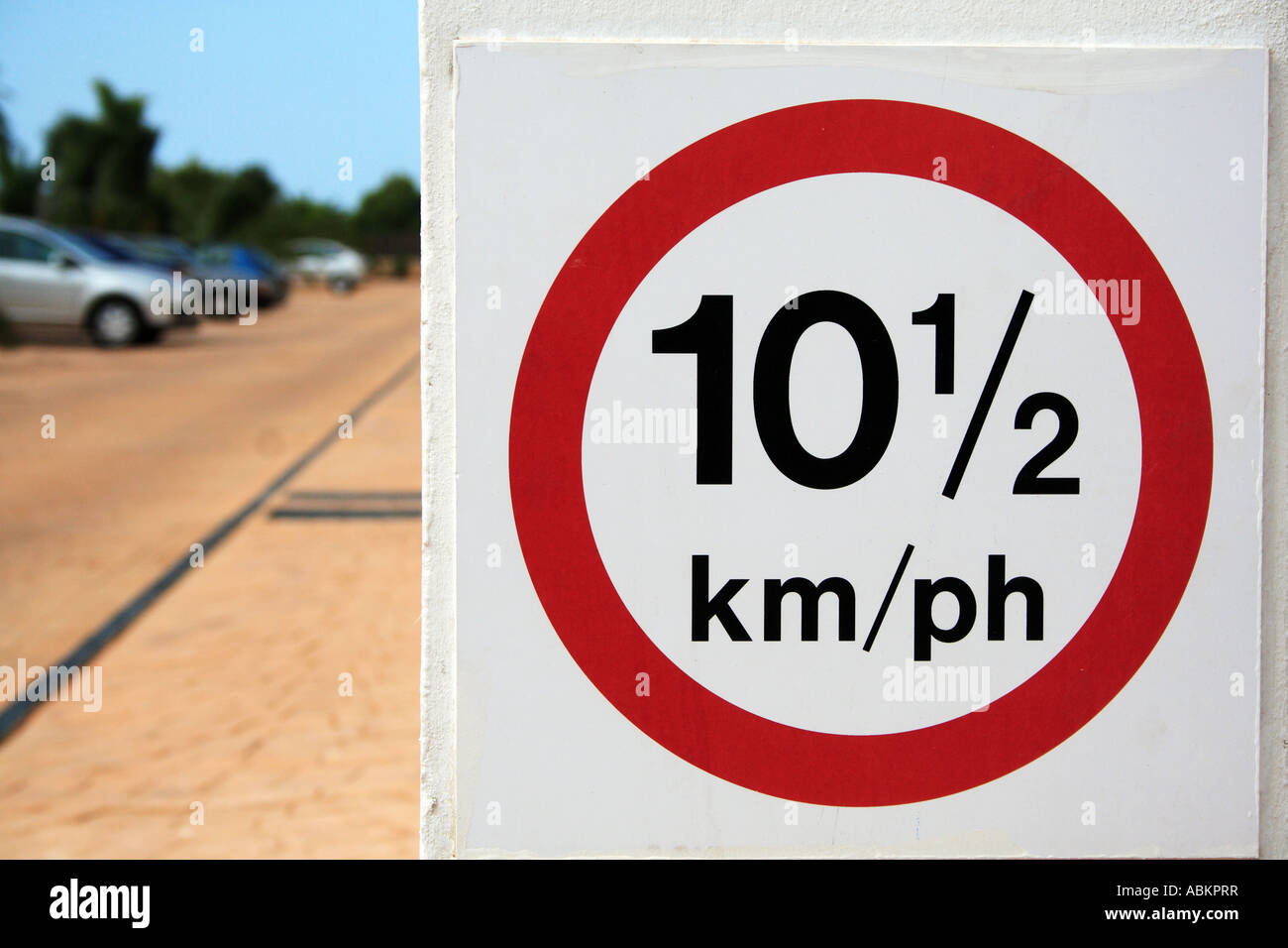 Speed Limit Sign Mallorca Stock Photo - Alamy