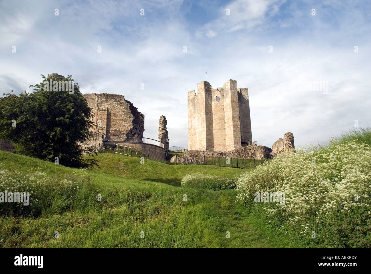 Conisbrough Castle Keep of Ivanhoe fame in Conisbrough South Yorkshire ...