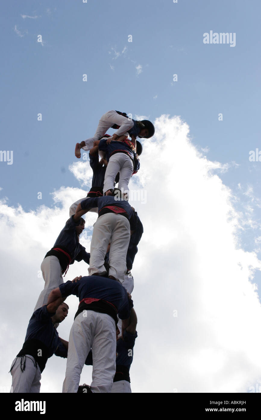 Castell Catalan Human towers from Spain at the Regent Street Festival ...